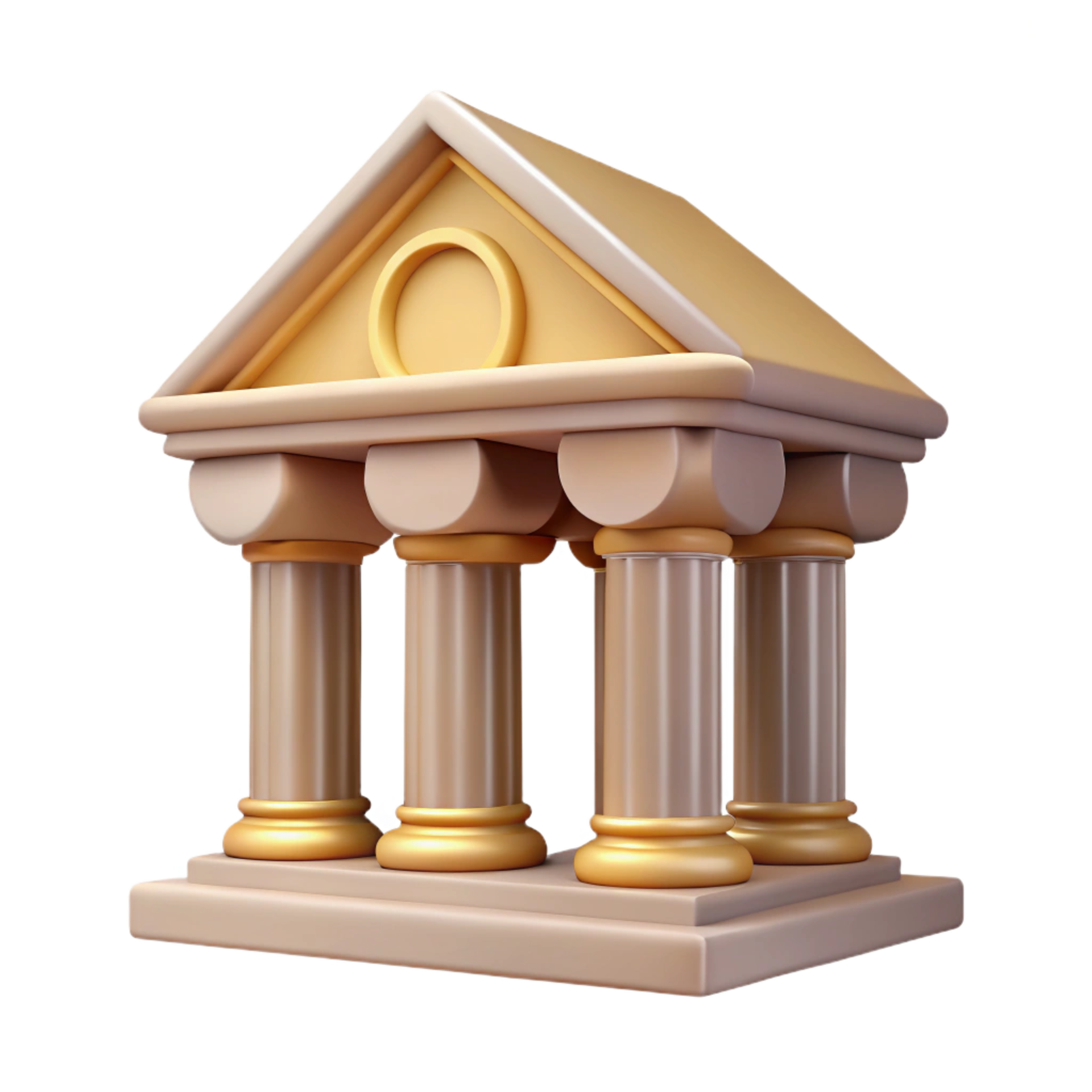 pristine notable Classical pediment, triangular shape, decorative molding. NO BACKGROUND with ...