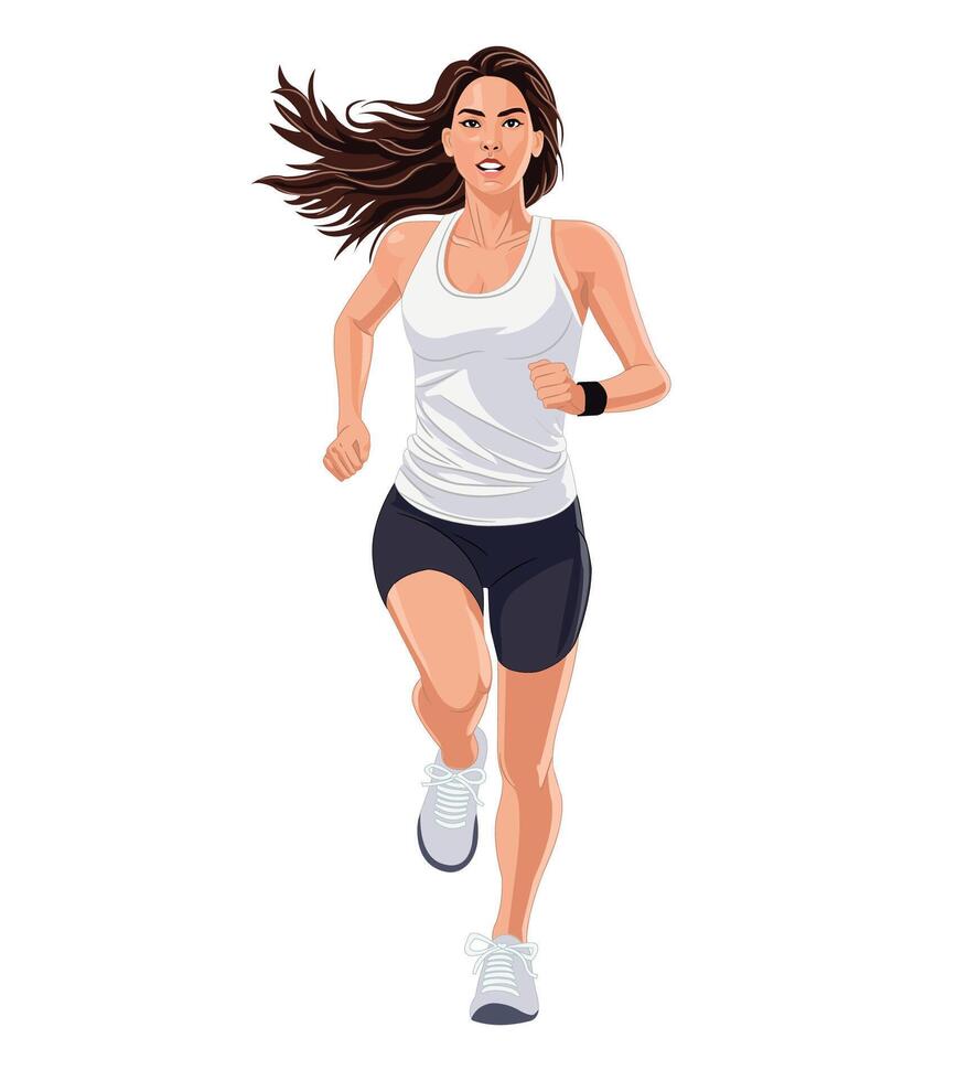 Woman On Run Vector Art, Icons, and Graphics for Free Download