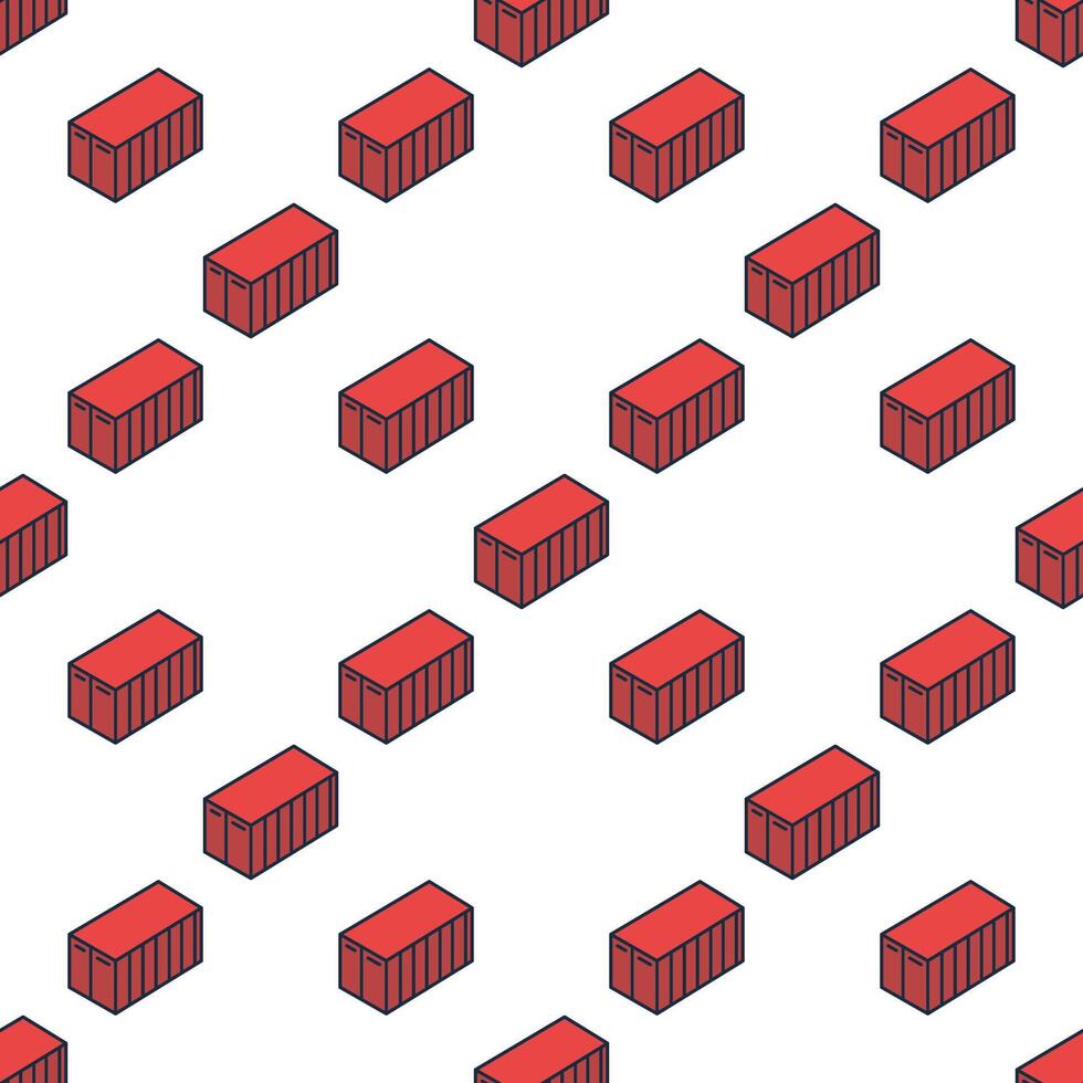 Red Shipping Container Colored Creative Seamless Pattern 60182348 Vector Art At Vecteezy