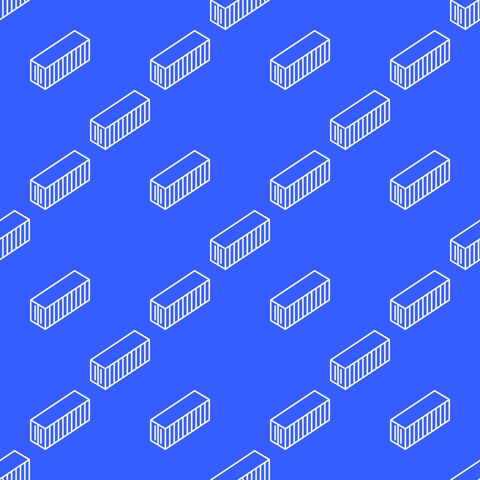 Shipping Container Seamless Pattern Transportation Background In Line Style 60182412 Vector