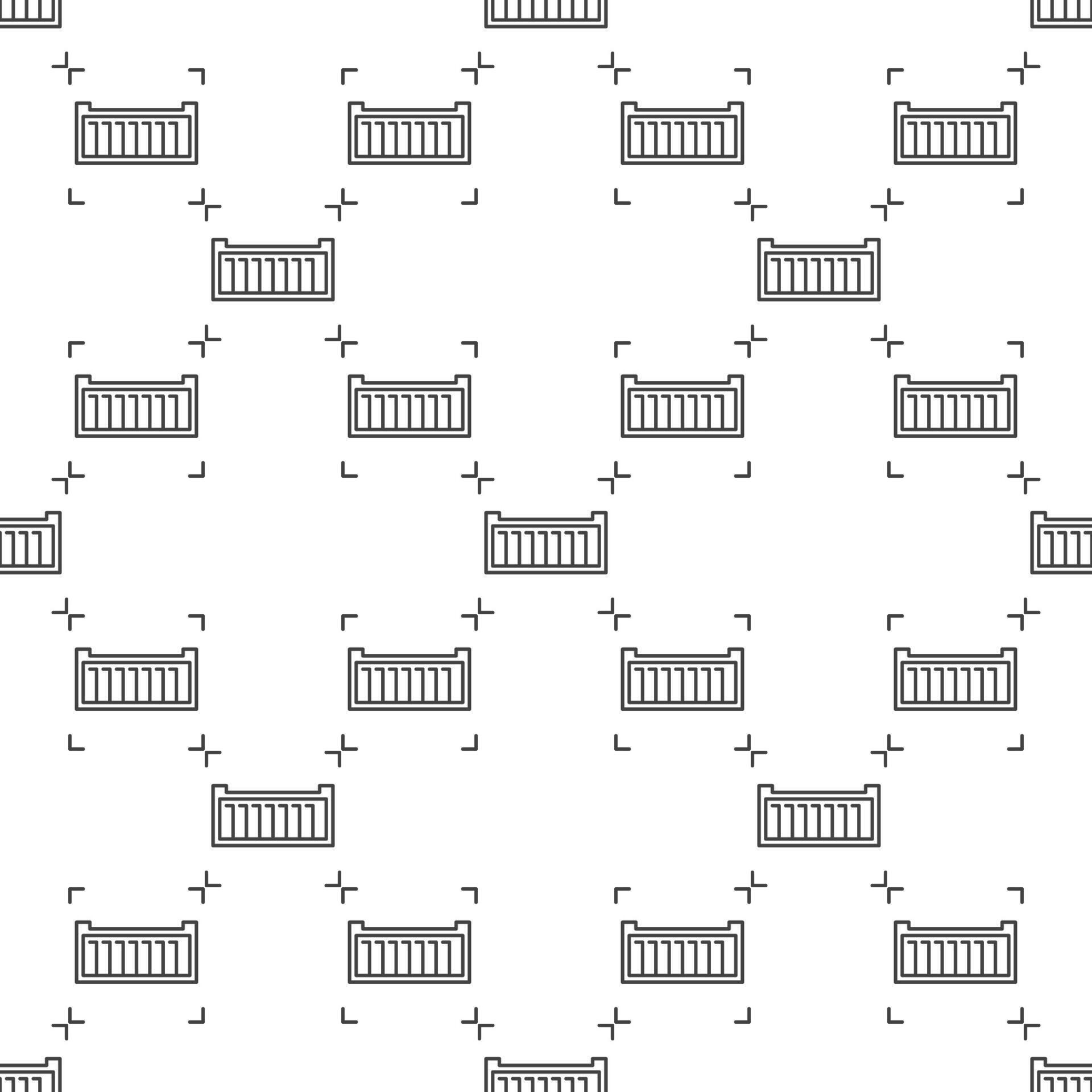 Thin Line Shipping Container Line Seamless Pattern 60182422 Vector Art At Vecteezy