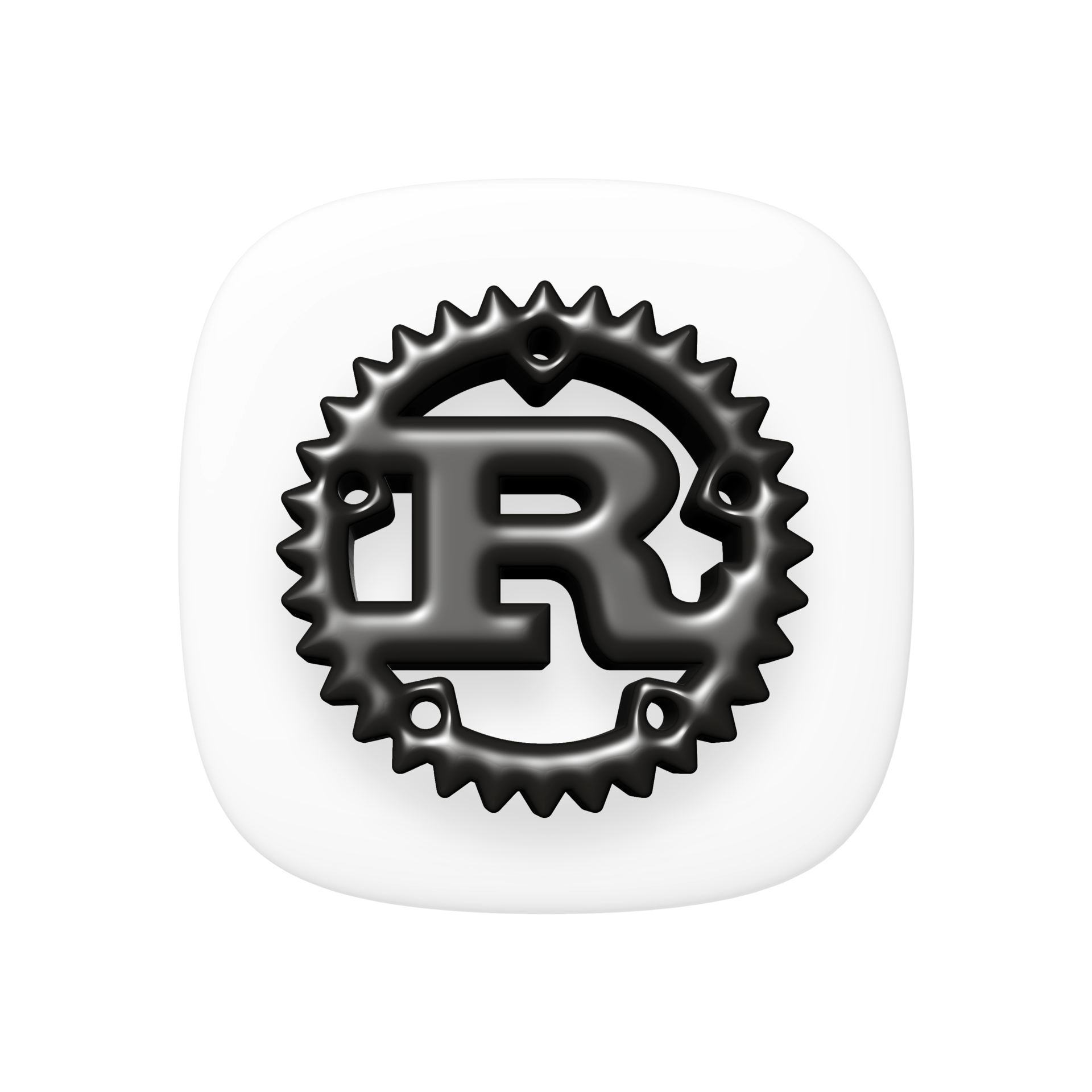 Rust programming language 3d icon transparent background 60194934 PNG