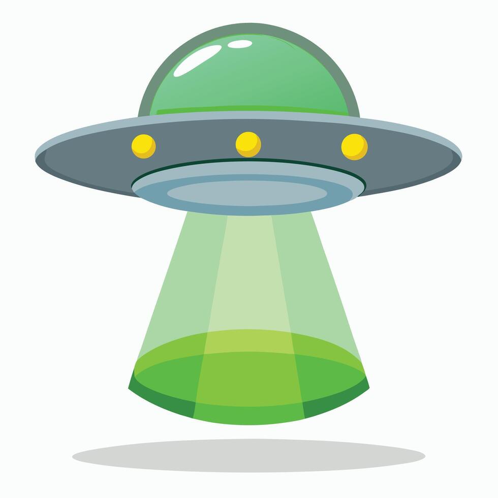 Green Alien Spaceship Beam Illustration 60216817 Vector Art at Vecteezy