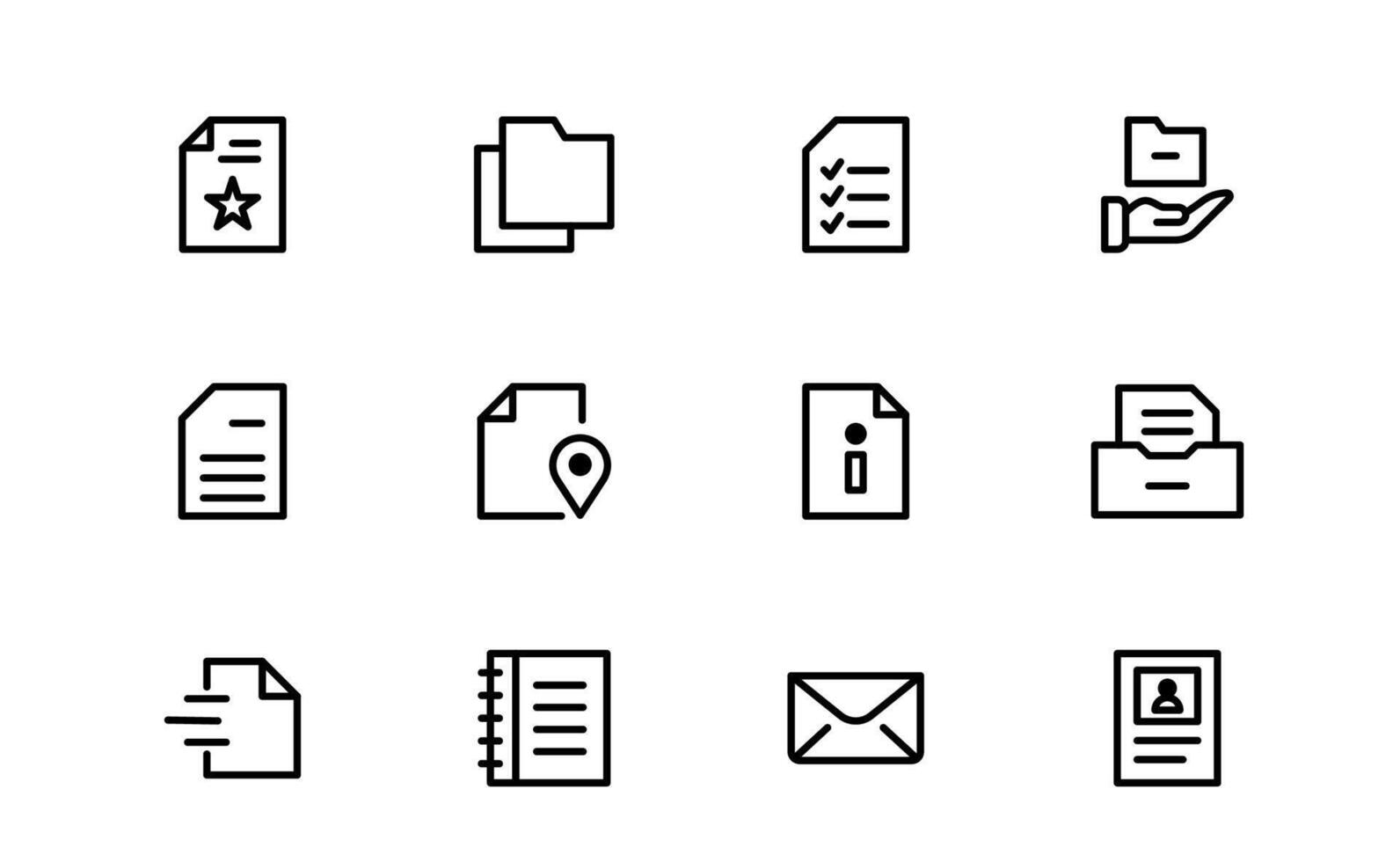 File and Document Icons bundle collection for Digital Management. High ...