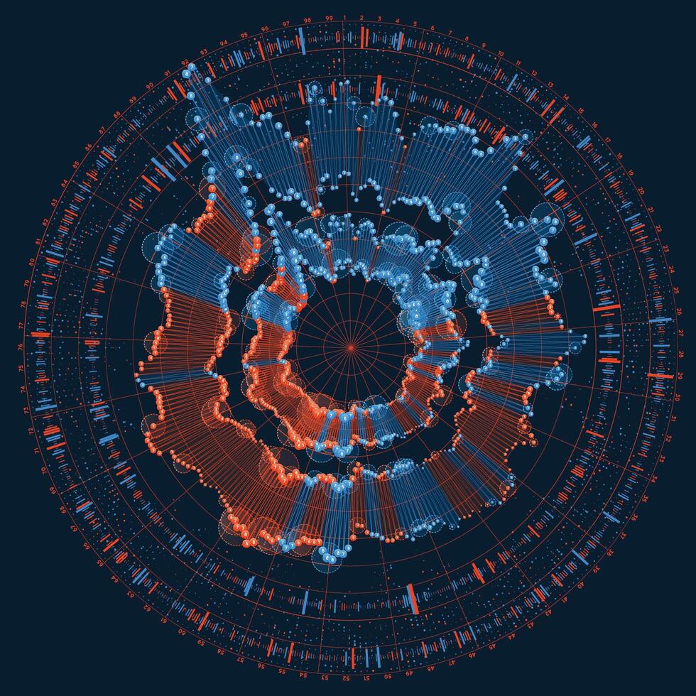 circular data graphs 60256908 Vector Art at Vecteezy