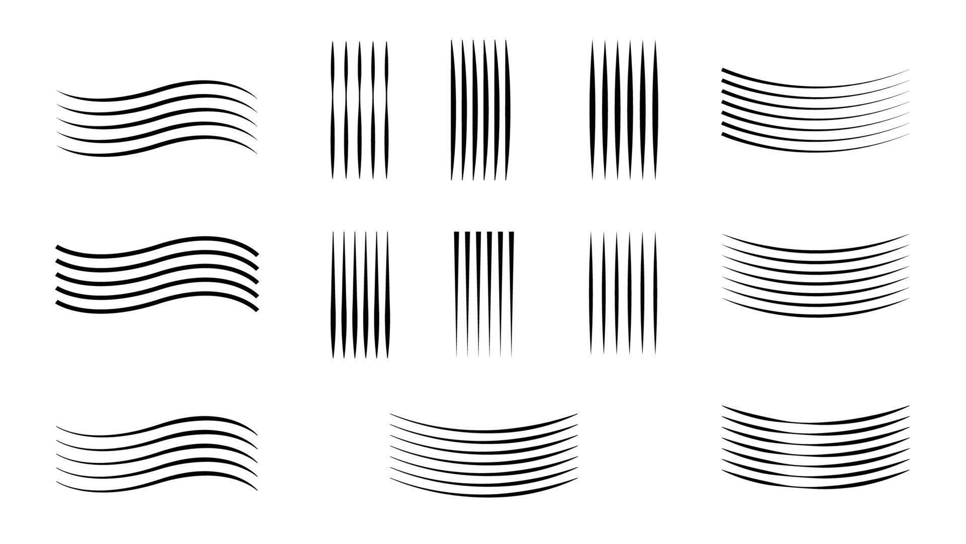 Multiple Lines Design Pattern - Doodles Line Designs 60262435 Vector ...