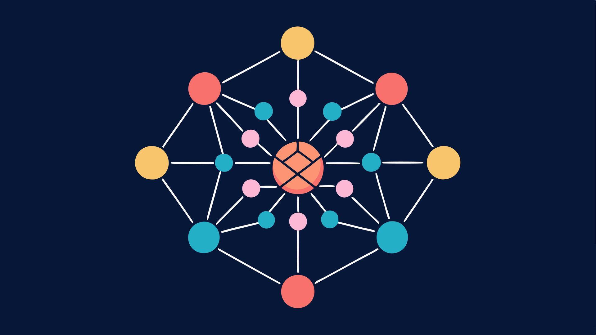 Neural Network Inspiration A Visual Representation Of A Neural Network With Interconnected Nodes
