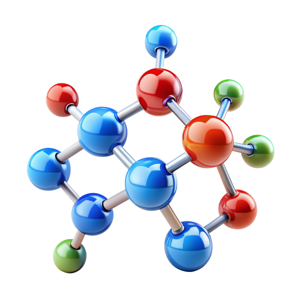 Chemical Molecule Structure Icon Science Lab 3d Visualization