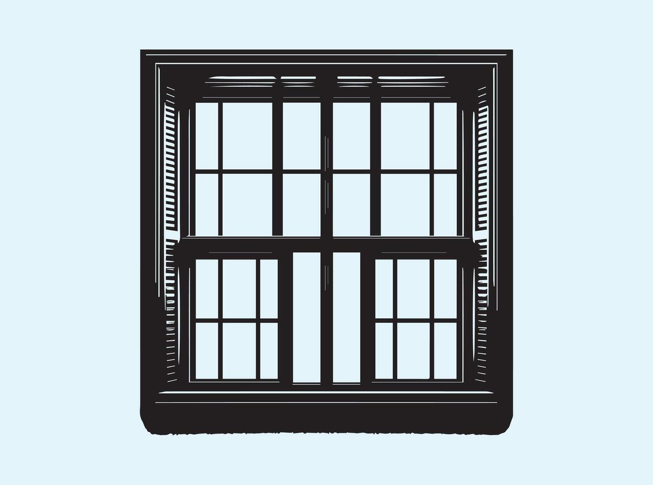 Simple Window Frame Silhouette 60308046 Vector Art at Vecteezy