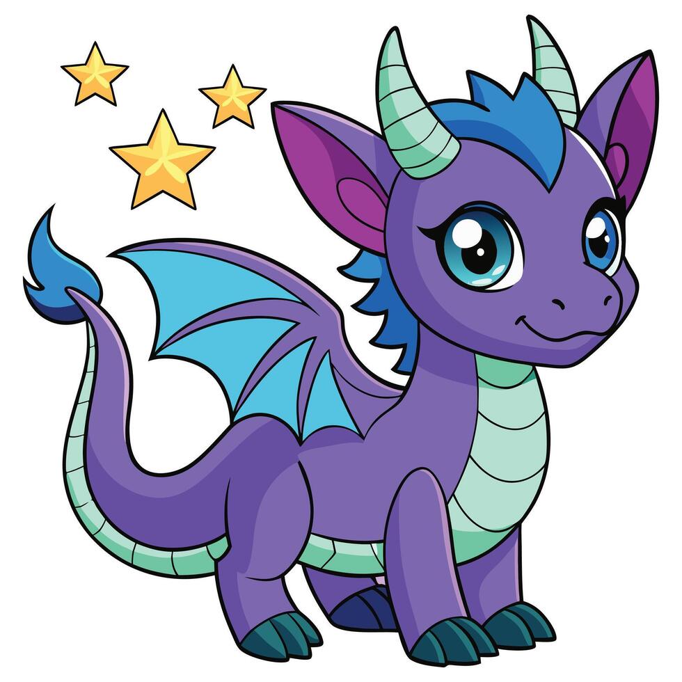 Cute cartoon purple dragon on white background 60308096 Vector Art at ... Cute cartoon purple dragon on white background 60308096 Vector Art at ...