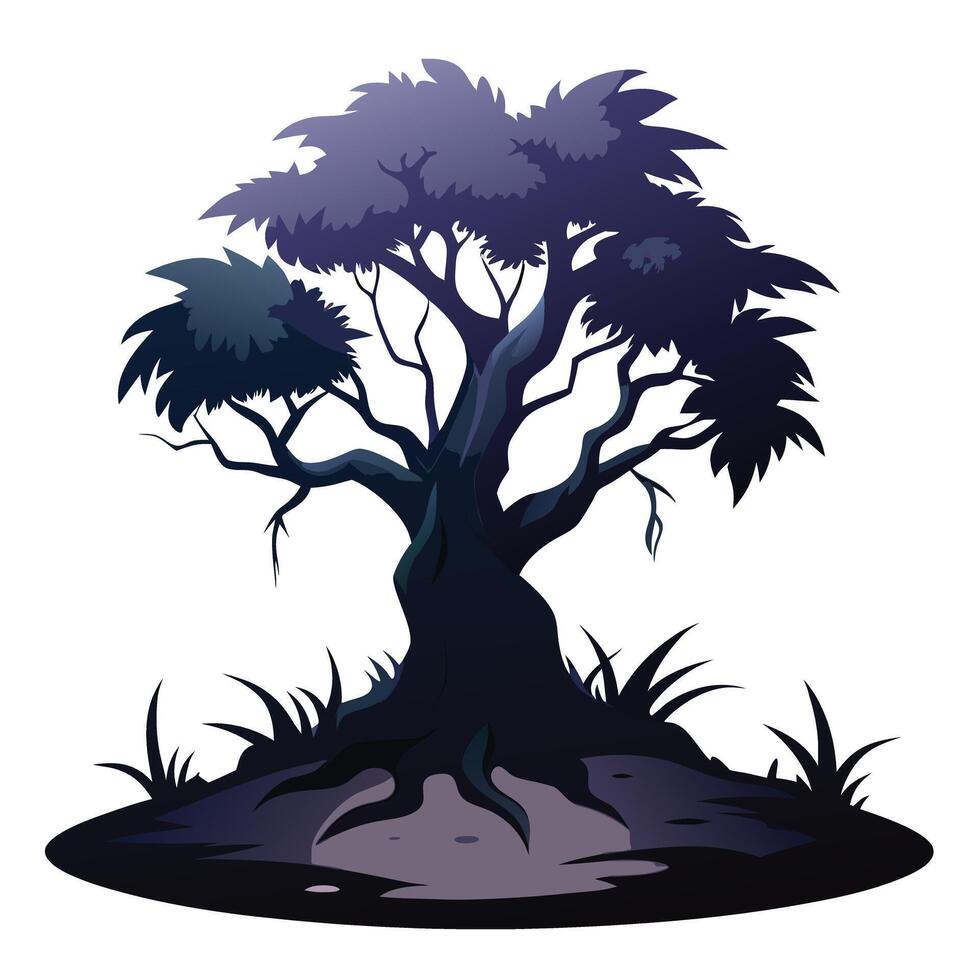 Creative shadow tree artwork with an enigmatic and captivating feel ...