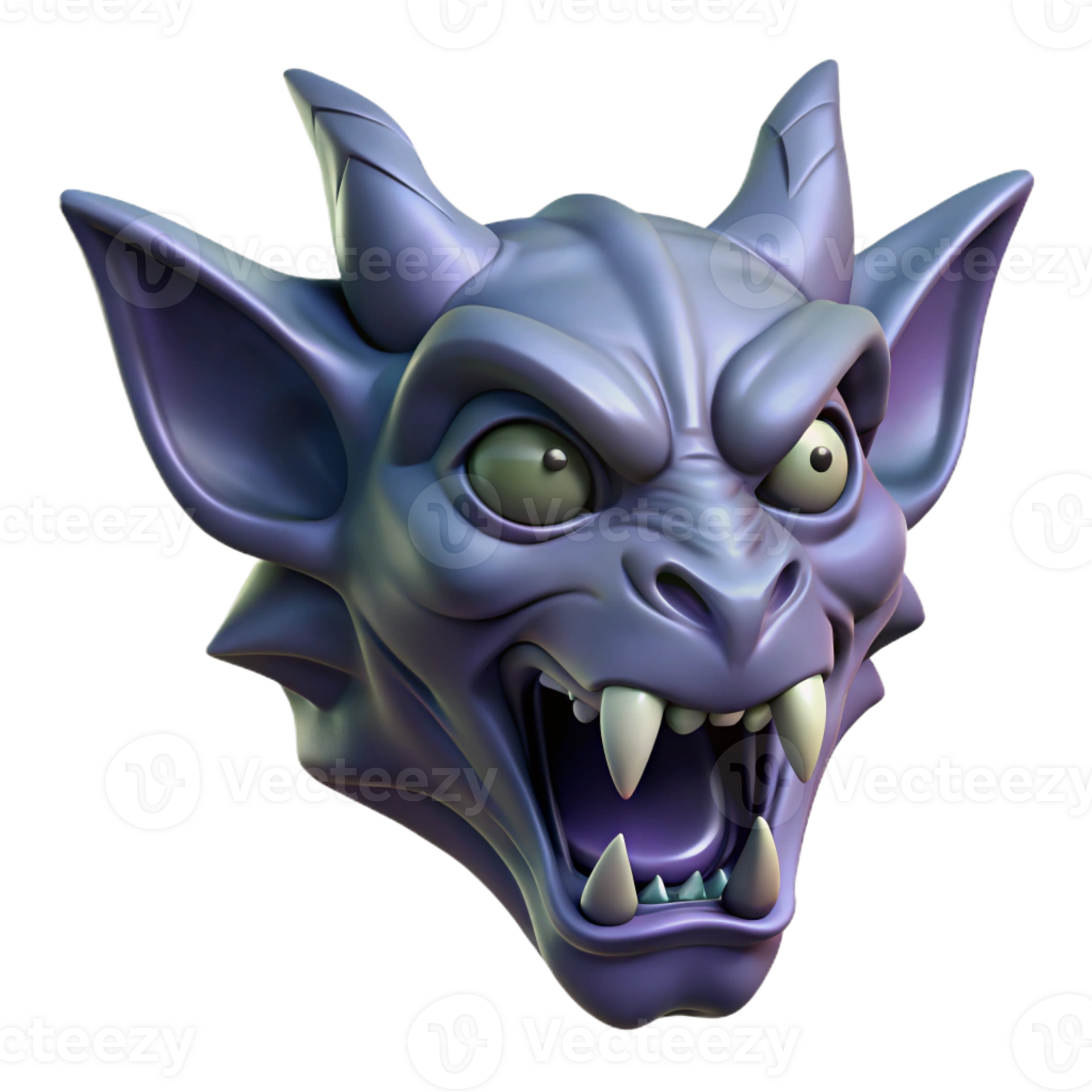 Exceptional Organic Hyper Specific Professional Render Of A Single Gothic Style Stone Gargoyle