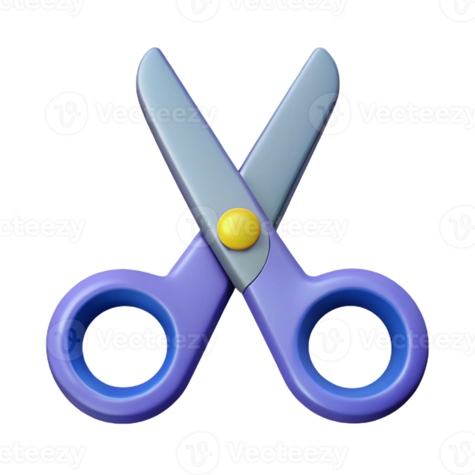 Sumptuous Contemporary Pictogram Of Scissors Symmetrical Design Flat Color Crisp Edges