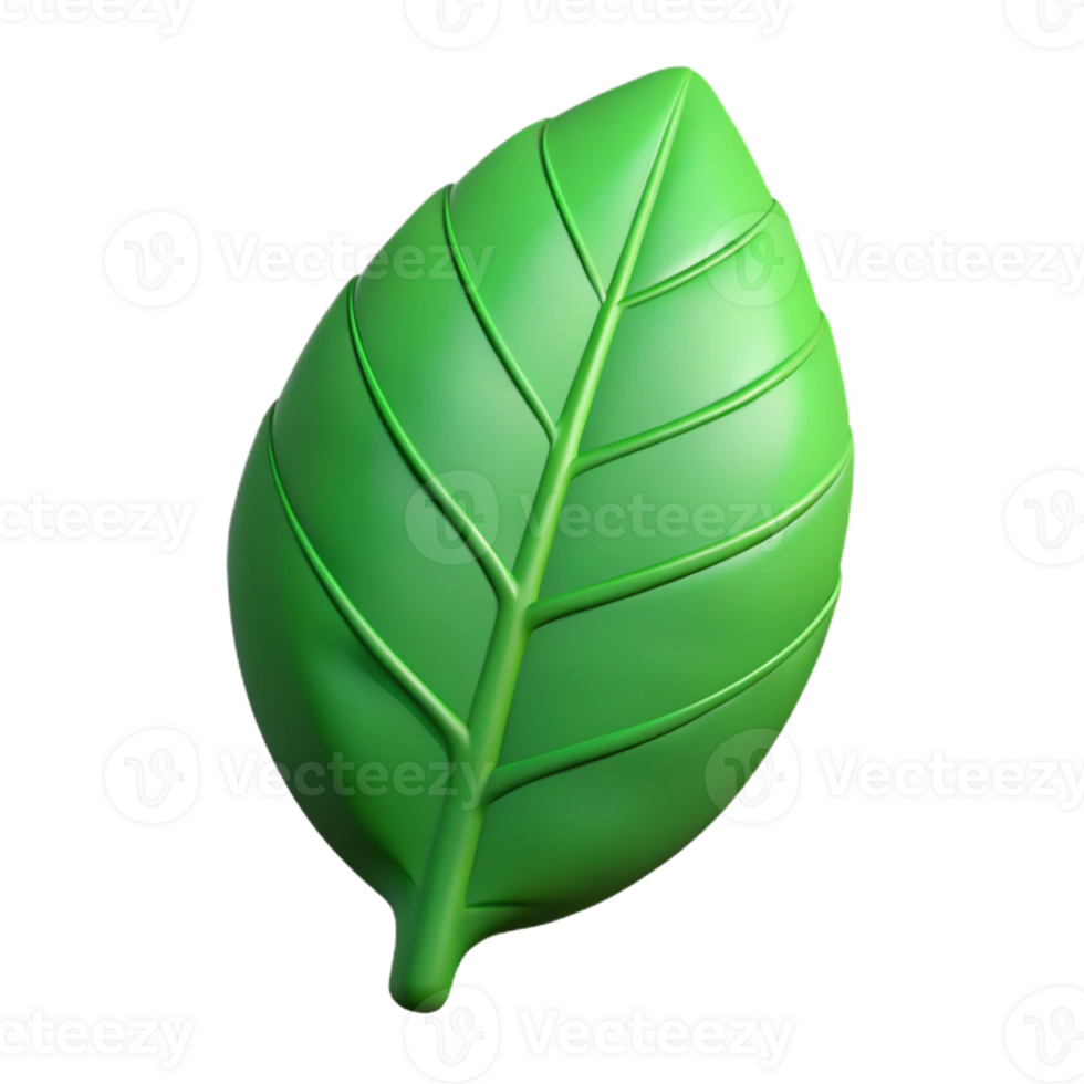 Bold Dazzling Stylized Leaf With Clean Lines And Flat Green Color Crisp Edges Scalable Design