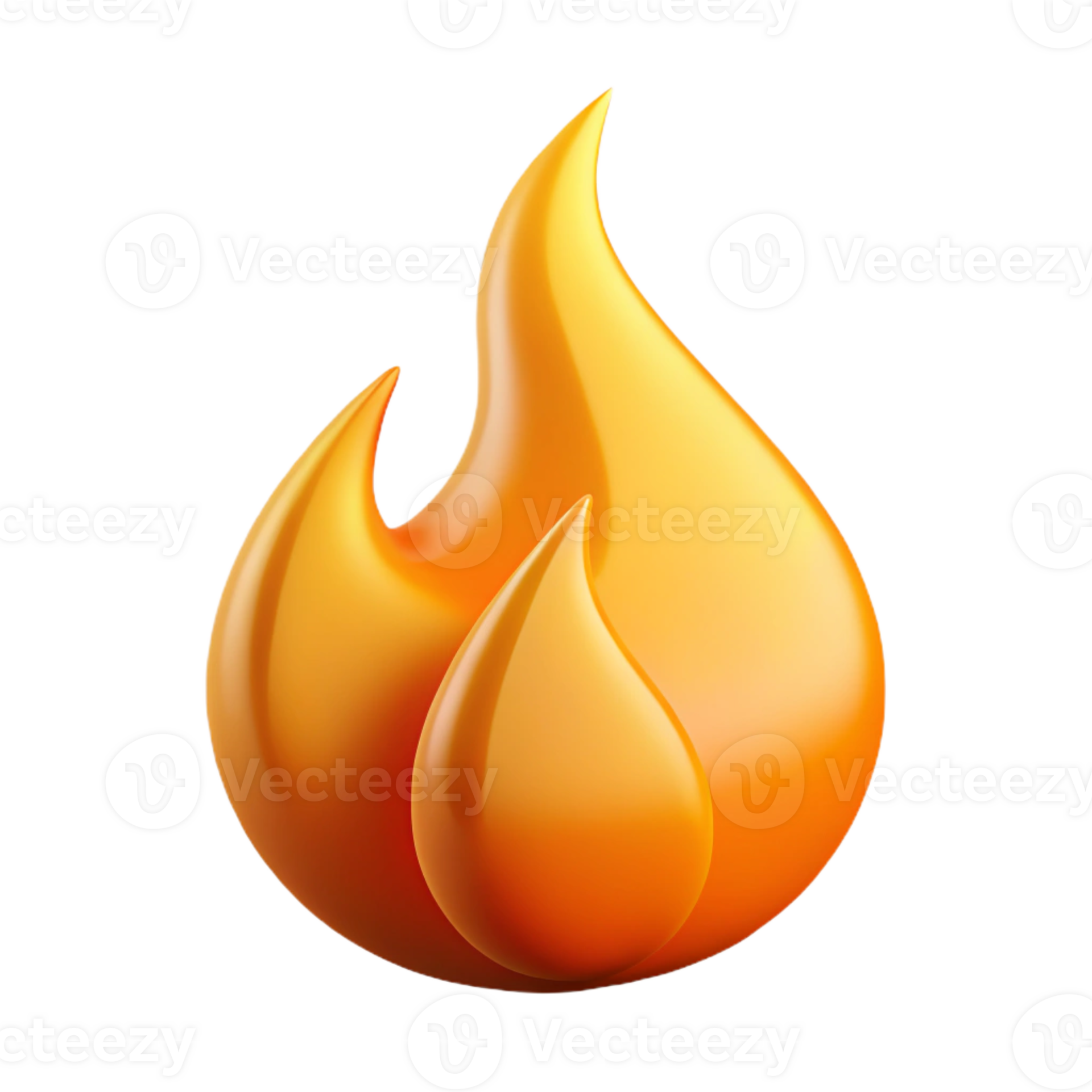 Exquisite Memorable Stylized Flame With Clean Lines And Flat Orange Color Crisp Edges Scalable