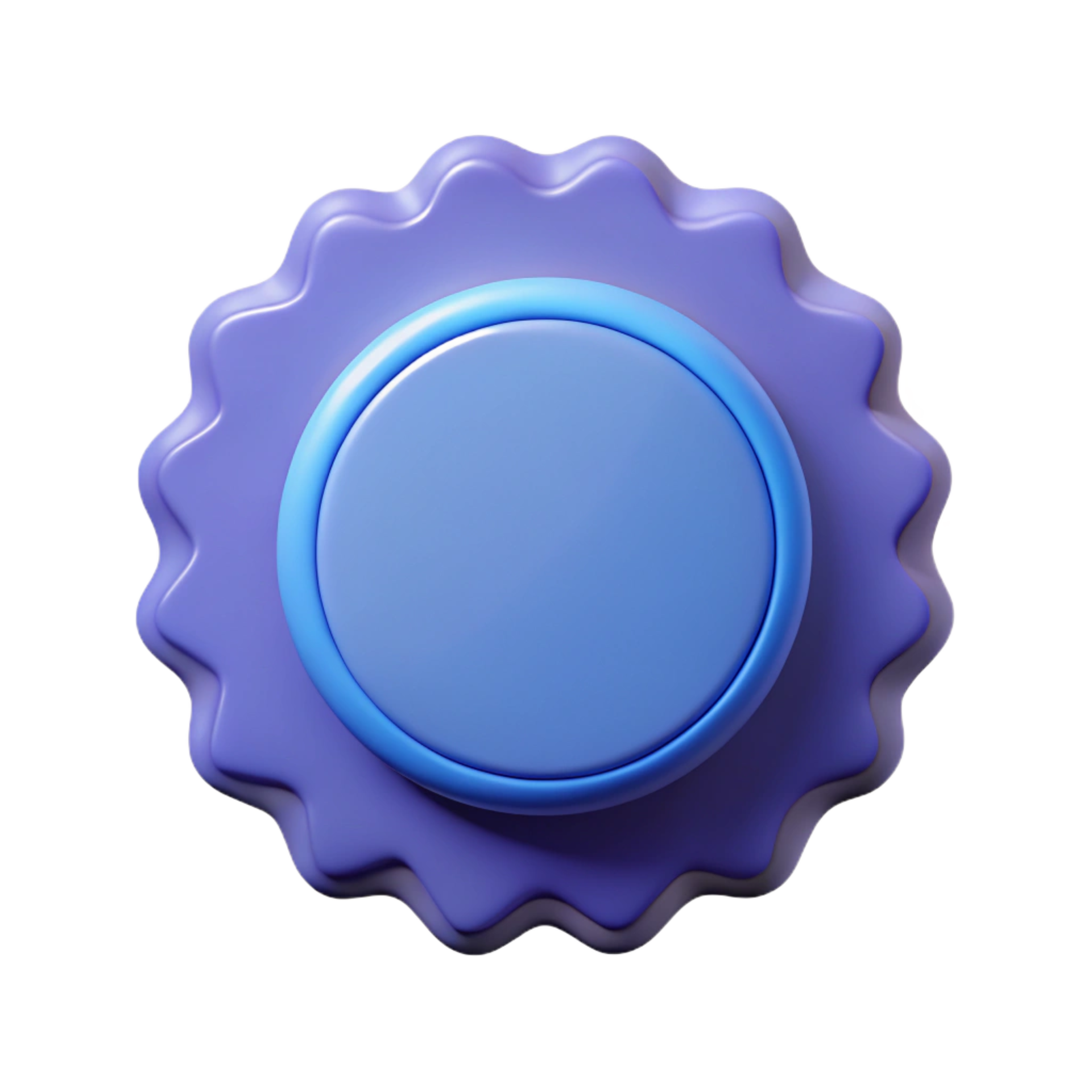 Bold Magnificent Circular Badge Clean Lines Minimal Design Flat Color Crisp Edges Scalable