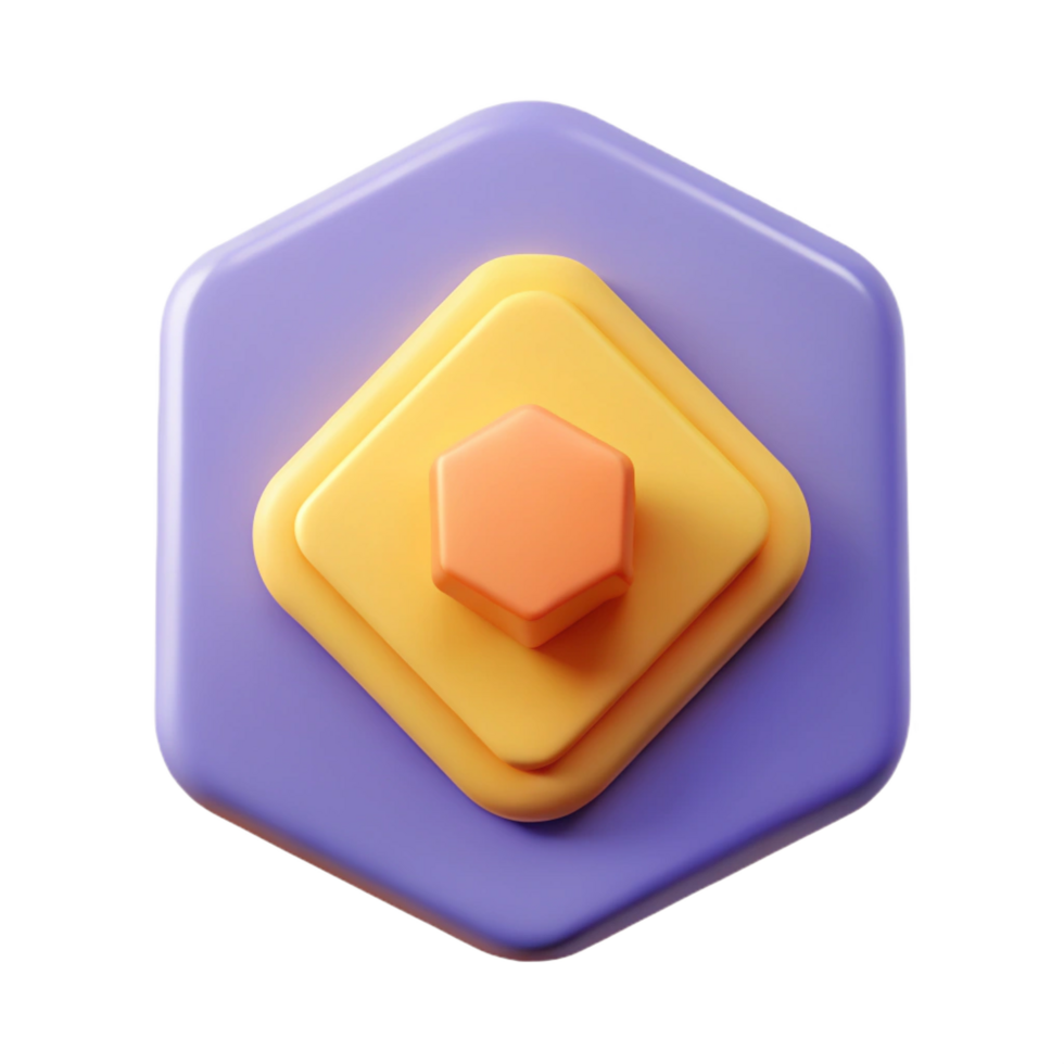 Memorable Futuristic Square Badge Single Weight Stroke Symmetrical Geometric Scalable Design