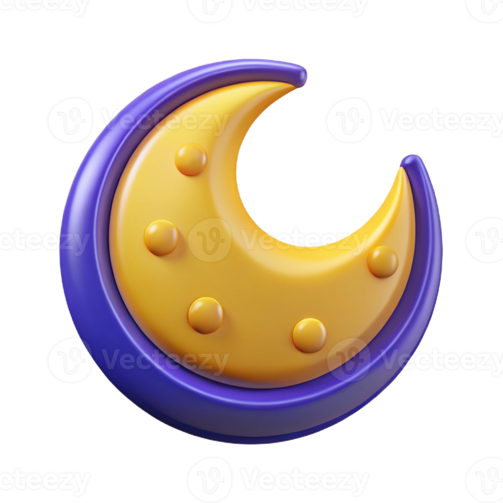 Serene Distinctive Crescent Moon Badge With A Dot Flat Color Single Weight Stroke Scalable