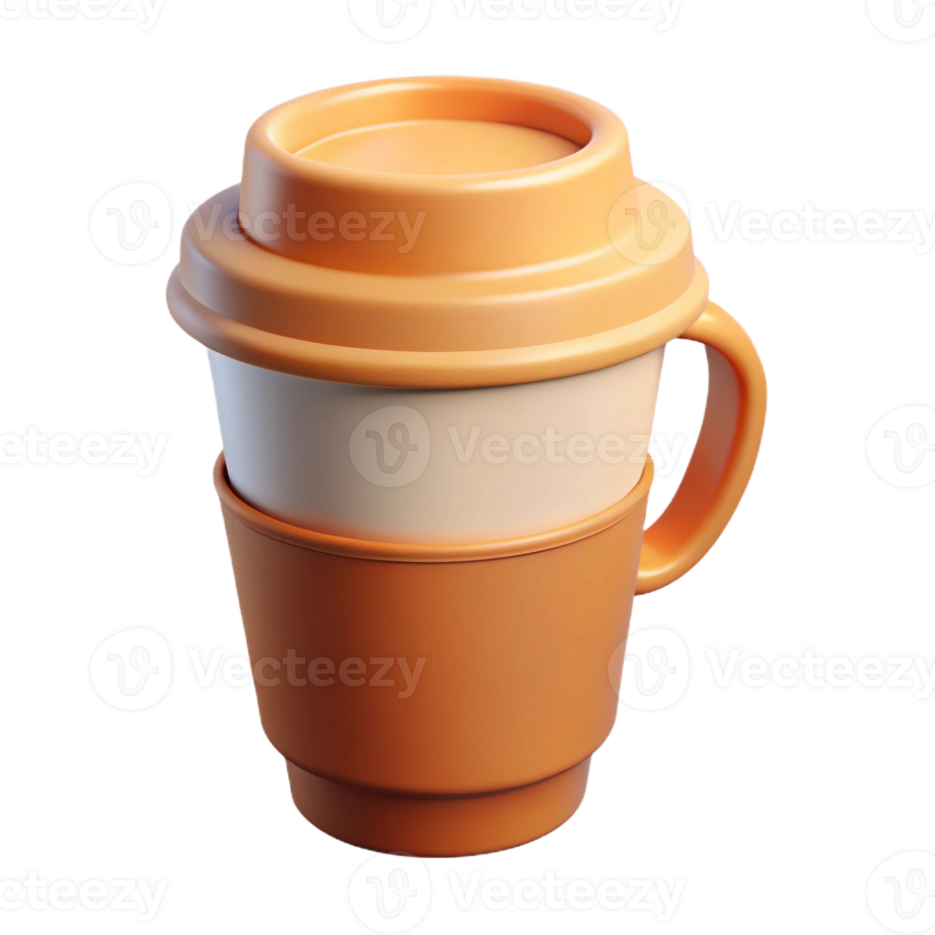 Alluring Modern Clean Lines Outline Of A Coffee Cup Minimal Flat Color Scalable Design