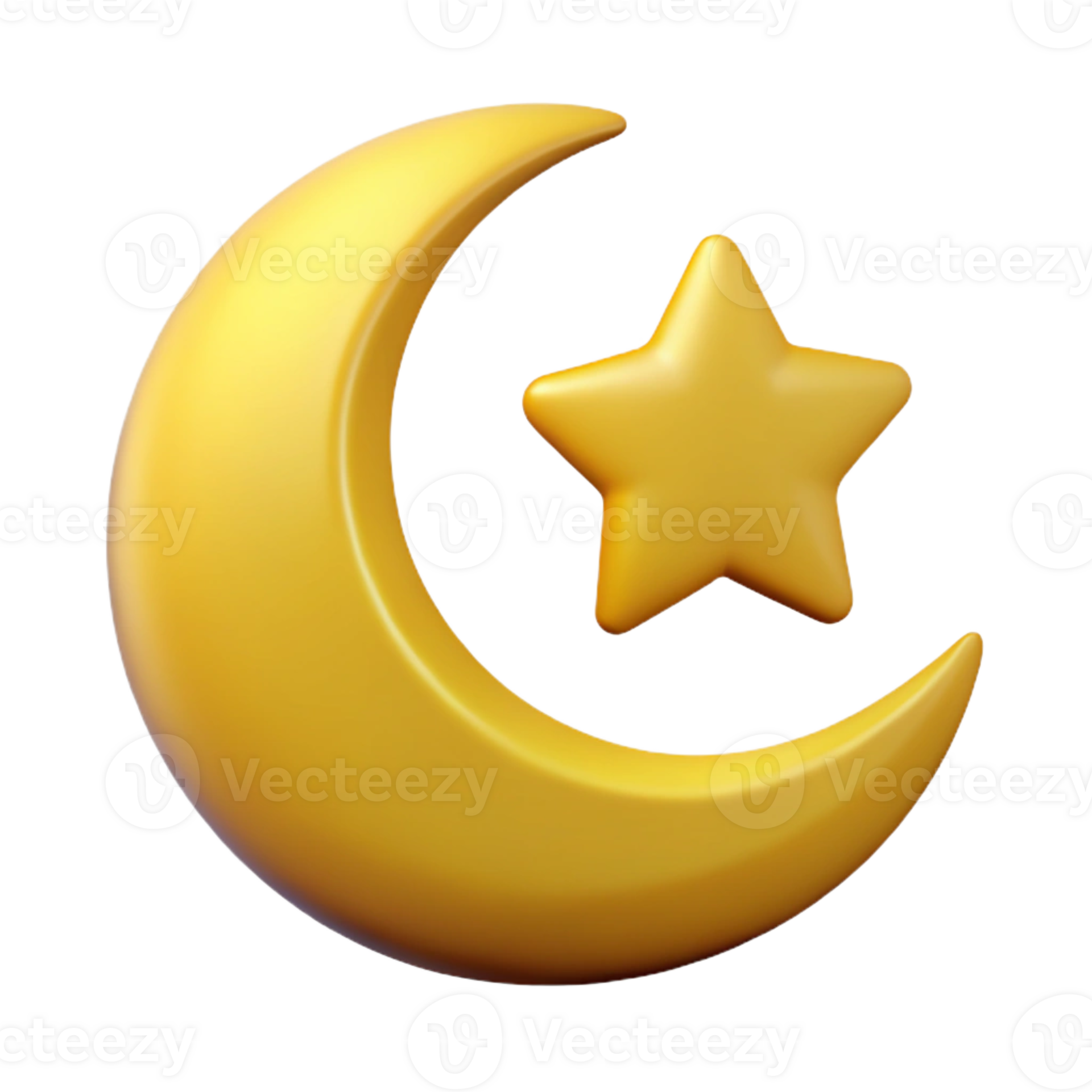 Splendid Remarkable Crescent Moon Shape With A Single Star Crisp Edges Flat Color Scalable