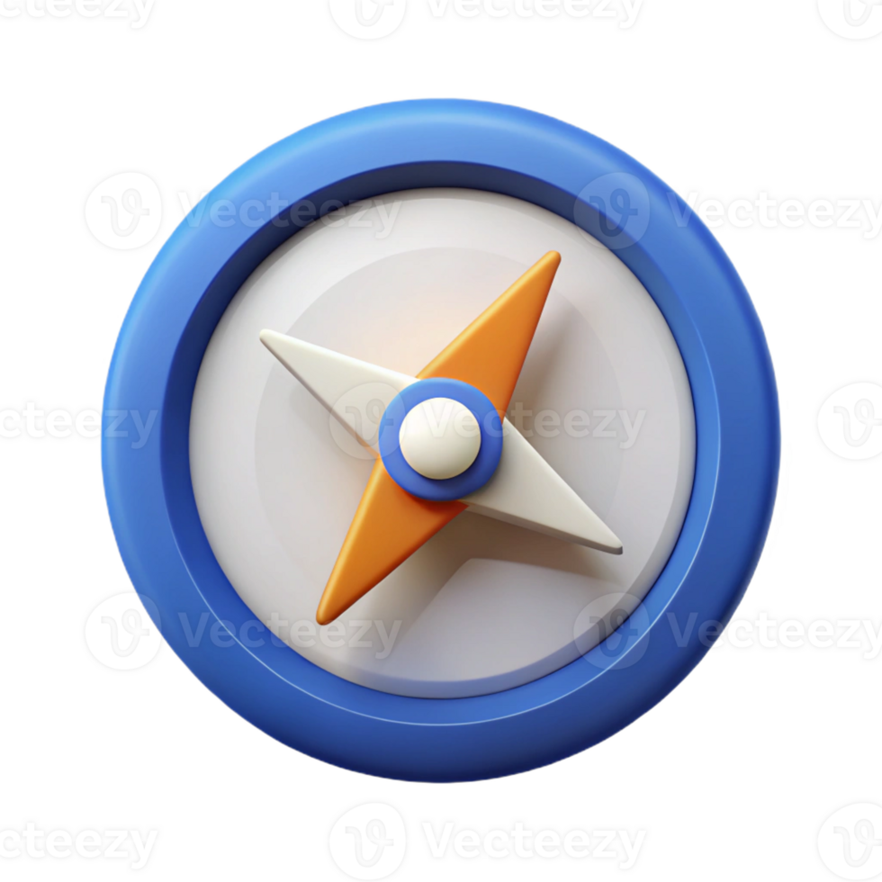 Tranquil Dazzling Abstract Compass Icon With Clean Lines Flat Color Minimal Scalable Design