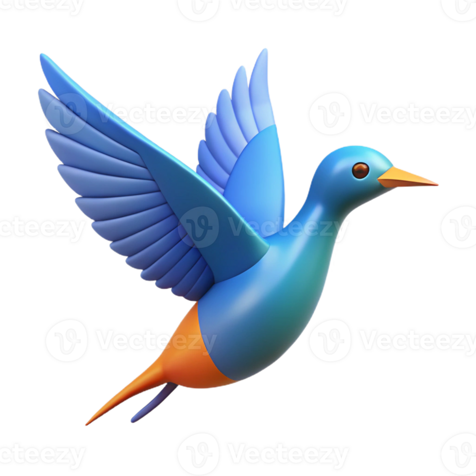 Exquisite Rare Clean Lines Forming An Abstract Scalable Bird In Flight Flat Color Crisp Edges