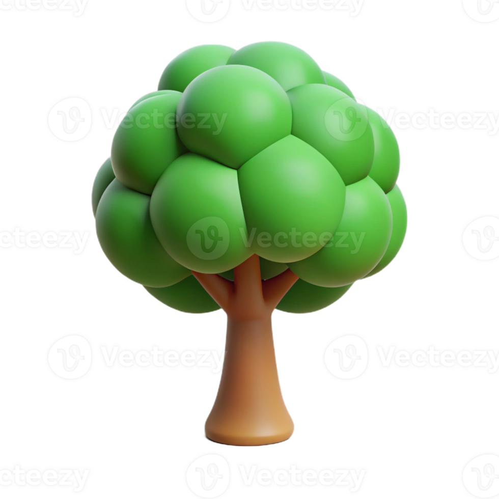 Dazzling Calm Futuristic Crisp Edges Define A Stylized Tree With A Circular Crown Minimal Flat