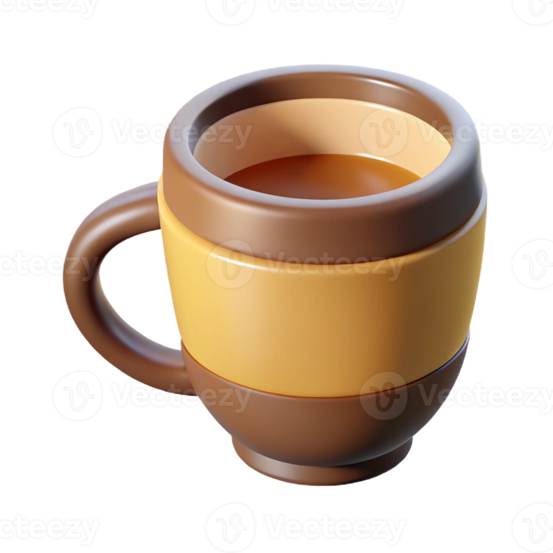 Calm Spectacular Clean Lines Depict A Simplified Coffee Cup Flat Color Scalable Design