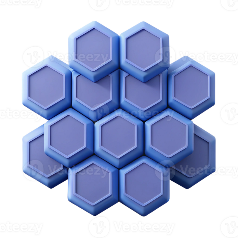 Hypnotic Timeless Geometric Pattern Of Repeating Hexagons Clean Lines Flat Color Scalable