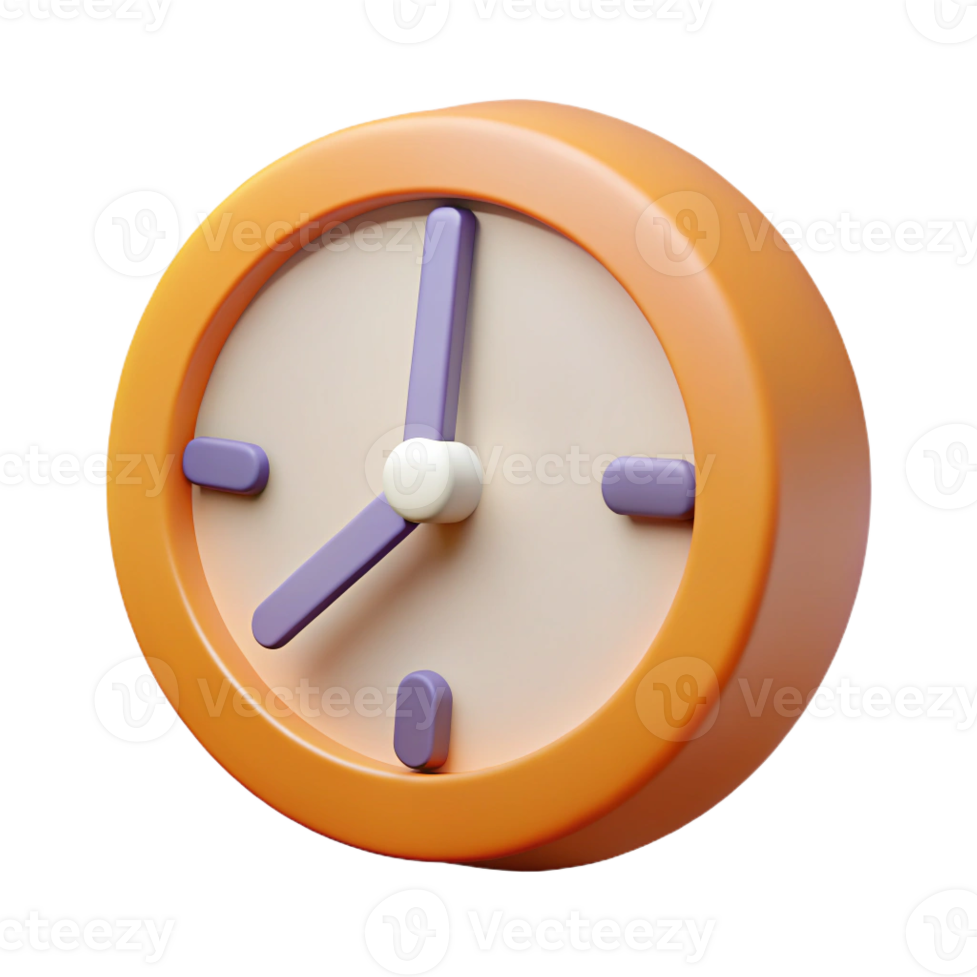 Immaculate Nordic Minimal Geometric Representation Of A Clock Flat Color Single Weight Stroke