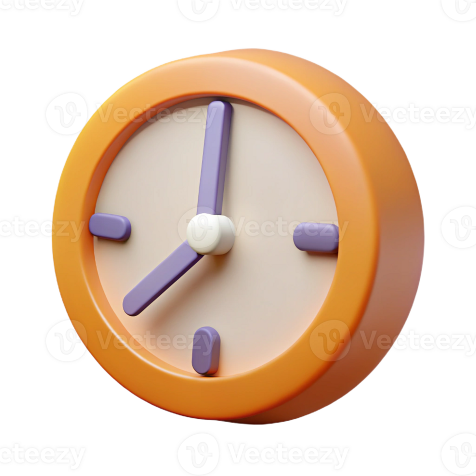 Immaculate Nordic Minimal Geometric Representation Of A Clock Flat Color Single Weight Stroke