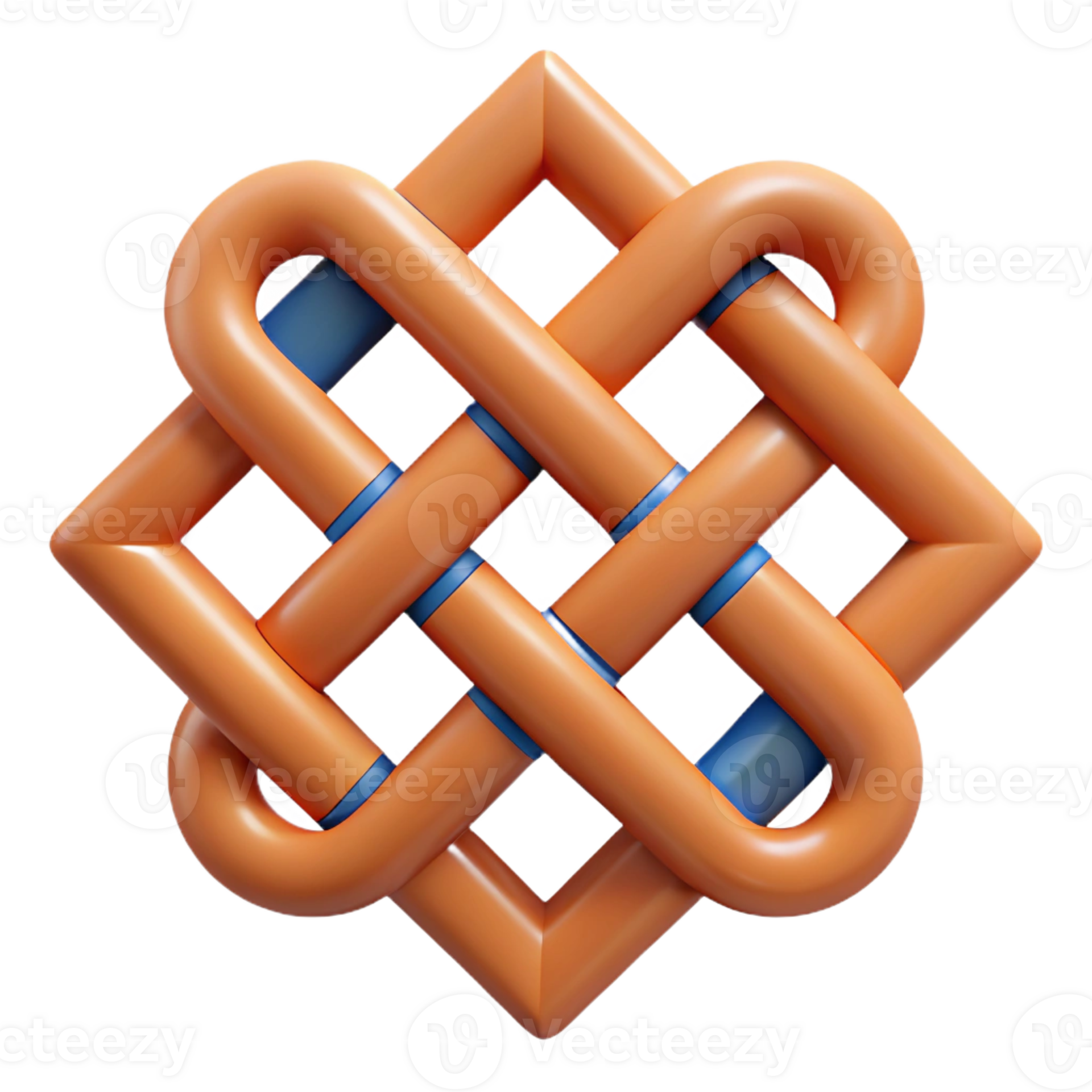 Whimsical Immaculate Symmetrical Geometric Pattern Of Interlocking Squares Clean Lines Flat