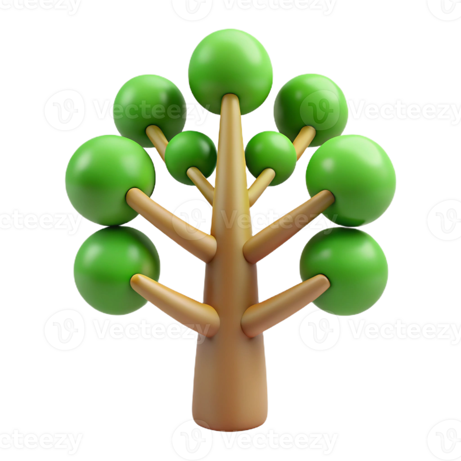 Tranquil Alluring Pictogram Of A Tree Clean Lines Symmetrical Design Scalable Design Crisp