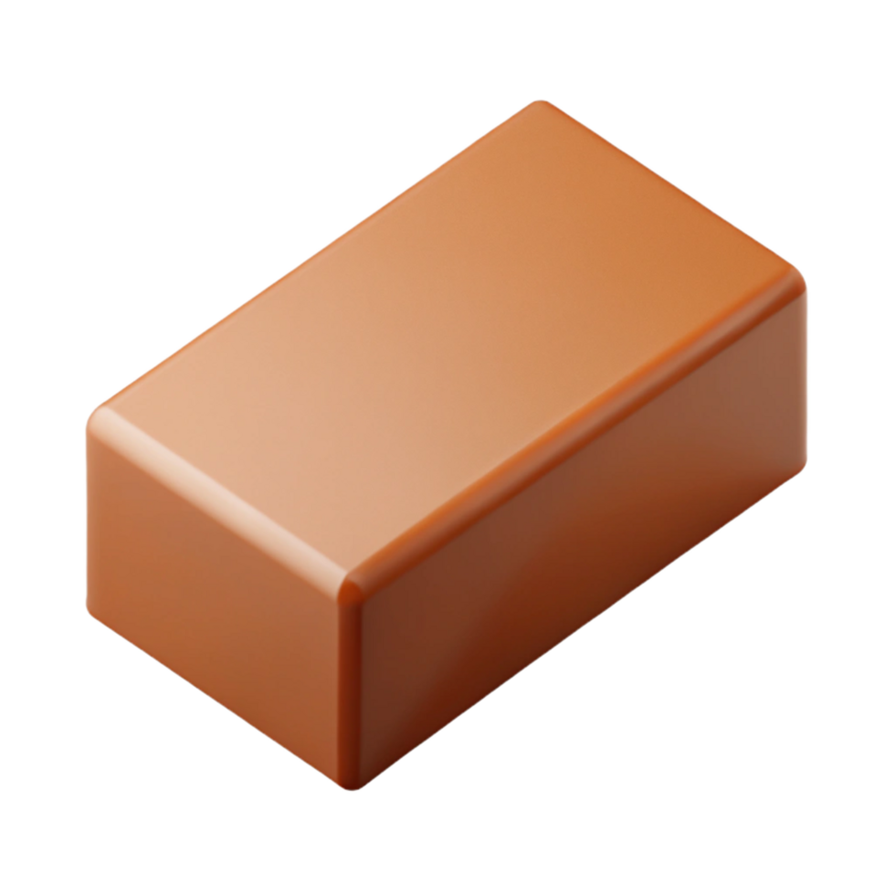 Elegant Memorable Photorealistic Isolated Cutout Of A Single Brick