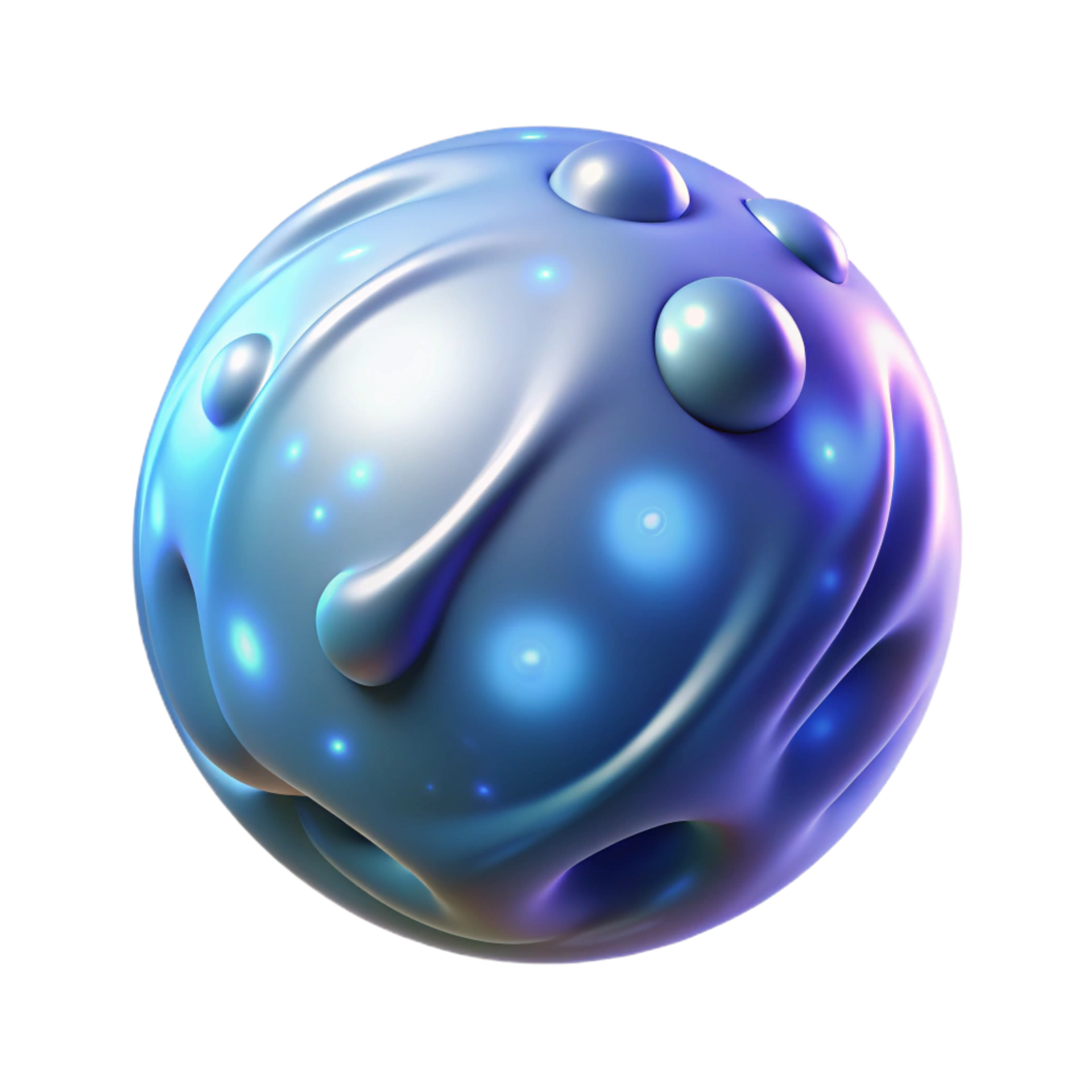 Dazzling Gothic Concept Art Style Isolated Cutout Of A Pulsating Ethereal Orb Of Pure Energy