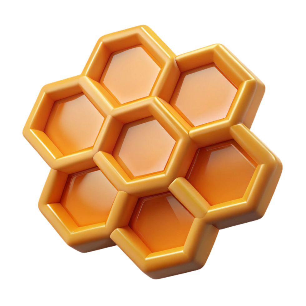 Immaculate Distinguished Hyper Specific Concept Art Render Of A Single Section Of Honeycomb With