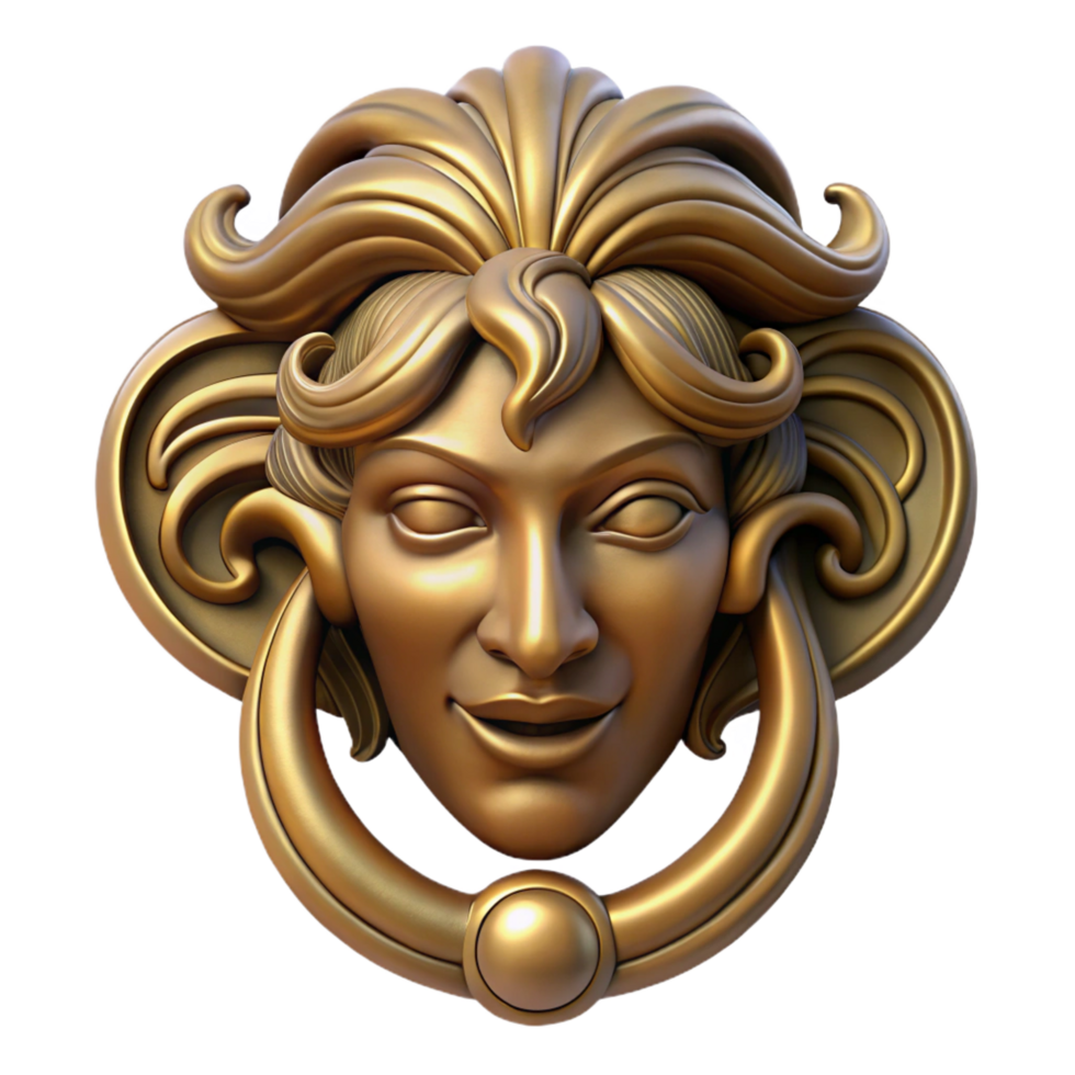 Alluring Creative Isolated Cutout Hyper Specific Concept Art Style Of An Art Nouveau Door