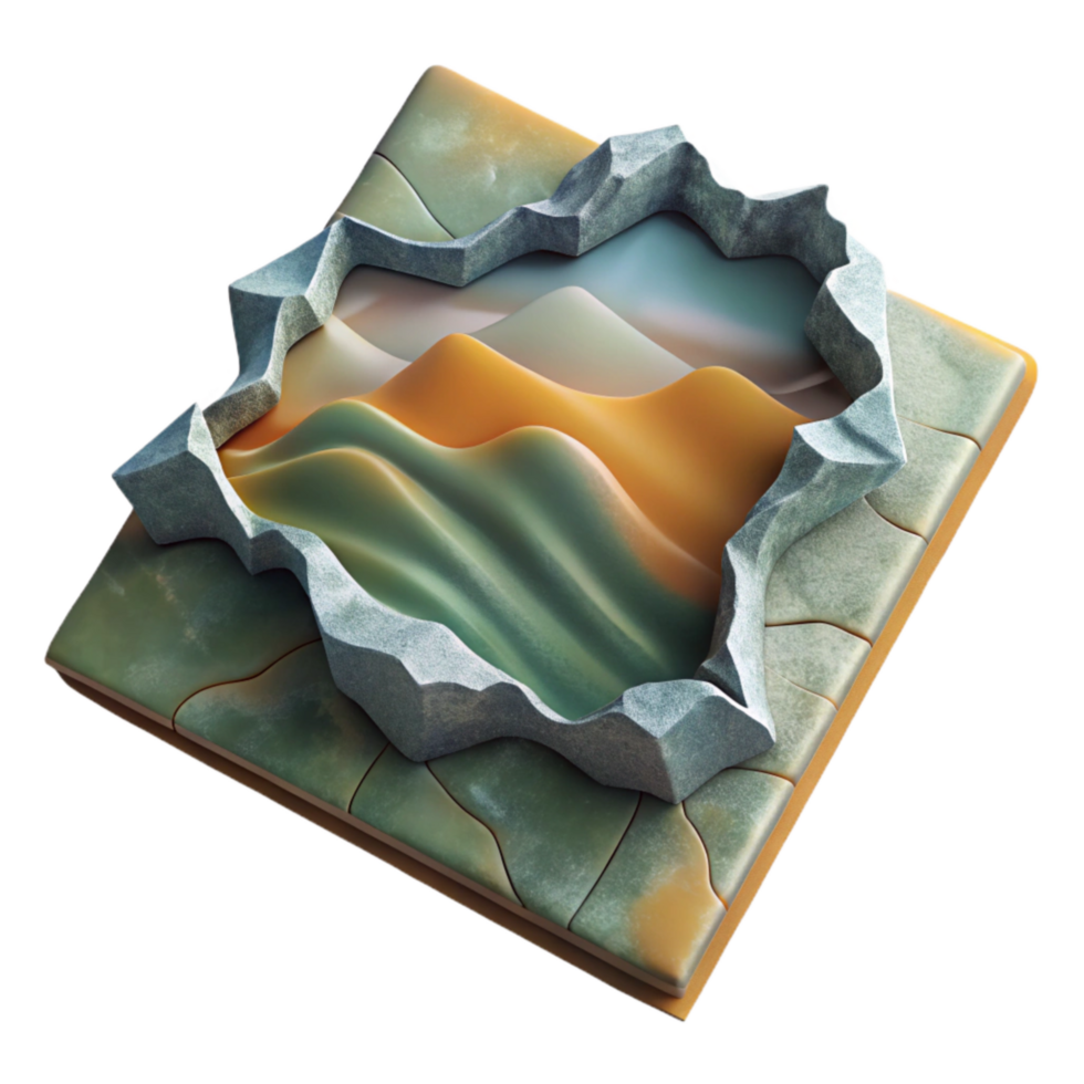 serene creative Torn Photograph with Jagged Edges Transparent Background original 60350044 PNG