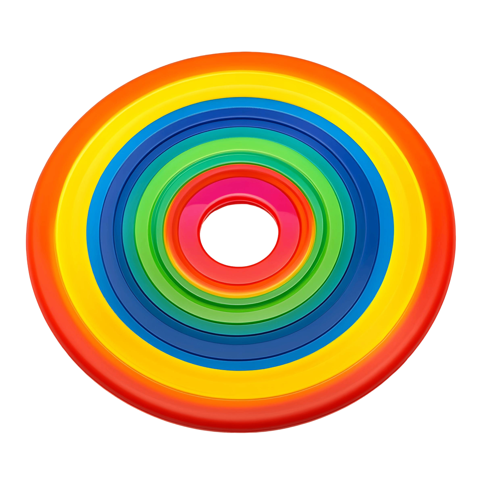 Abstract Rainbow Circle Design 60351878 PNG