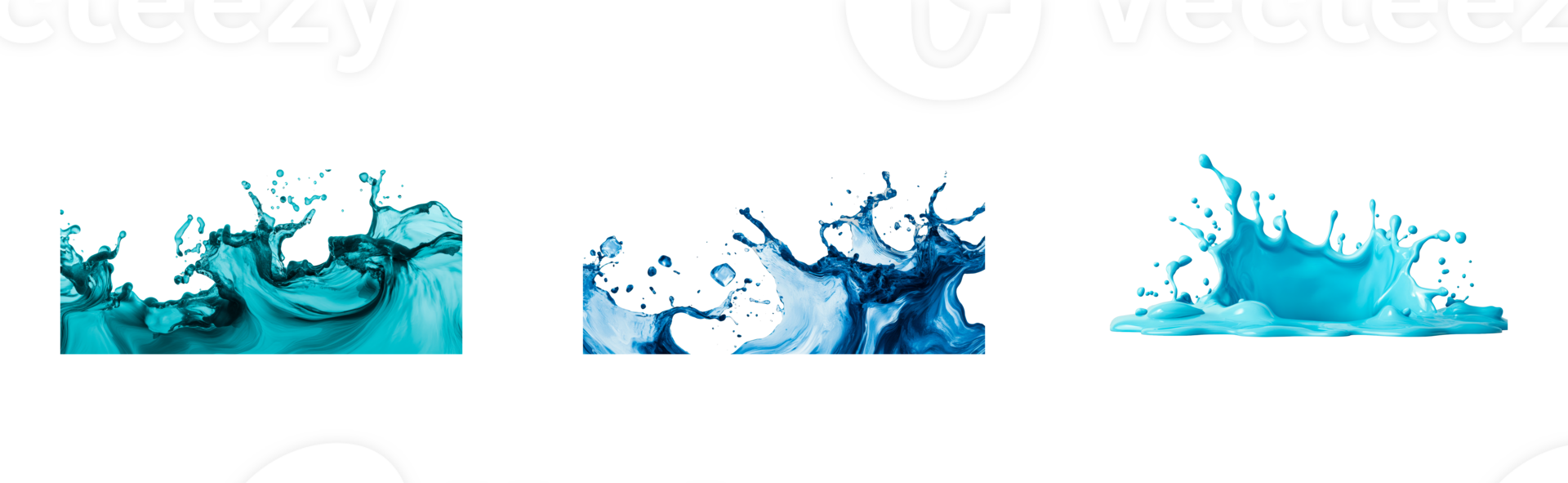 Vibrant turquoise fluid bursts dynamically, black backdrop, splash, cut ... Vibrant turquoise fluid bursts dynamically, black backdrop, splash, cut ...