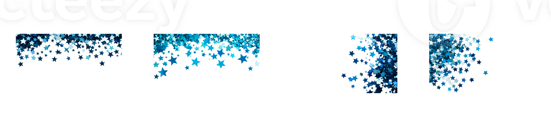 Sparkling blue star glitter with transparent background for crafts 60356911 PNG