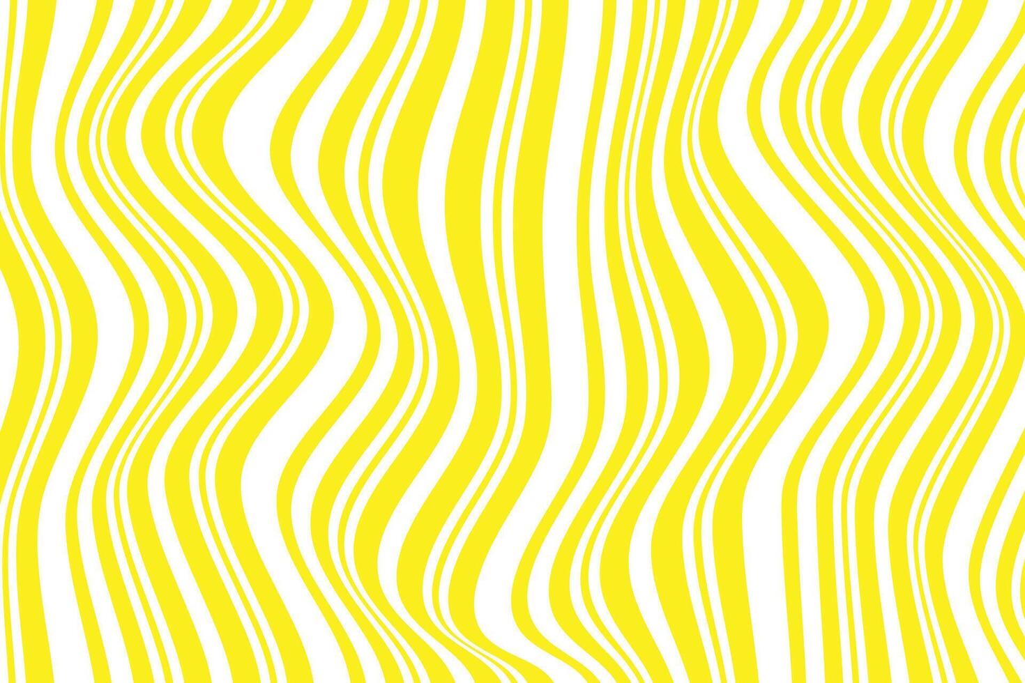 Simple Abstract White Color Vertical Distort Wavy Line Pattern On Yellow Background Yellow And