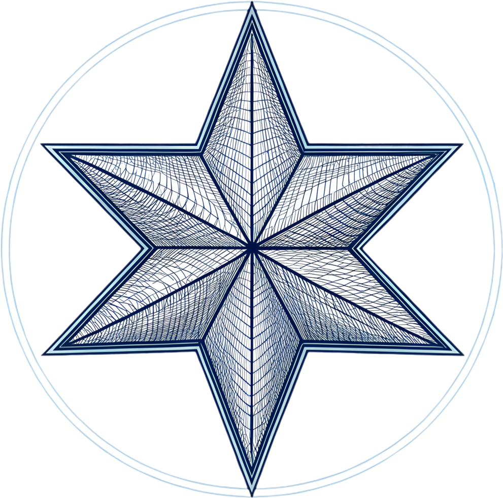 Geometric Star Shape Sleek Design Sharp Precision Abstract Clean Modern