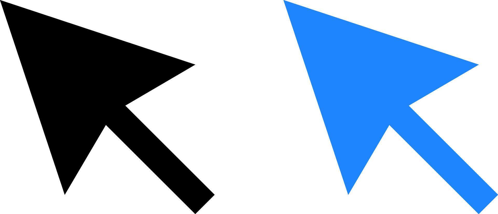 mouse pointer or cursor icon. Concept of using a personal computer. Notebook screen template ...