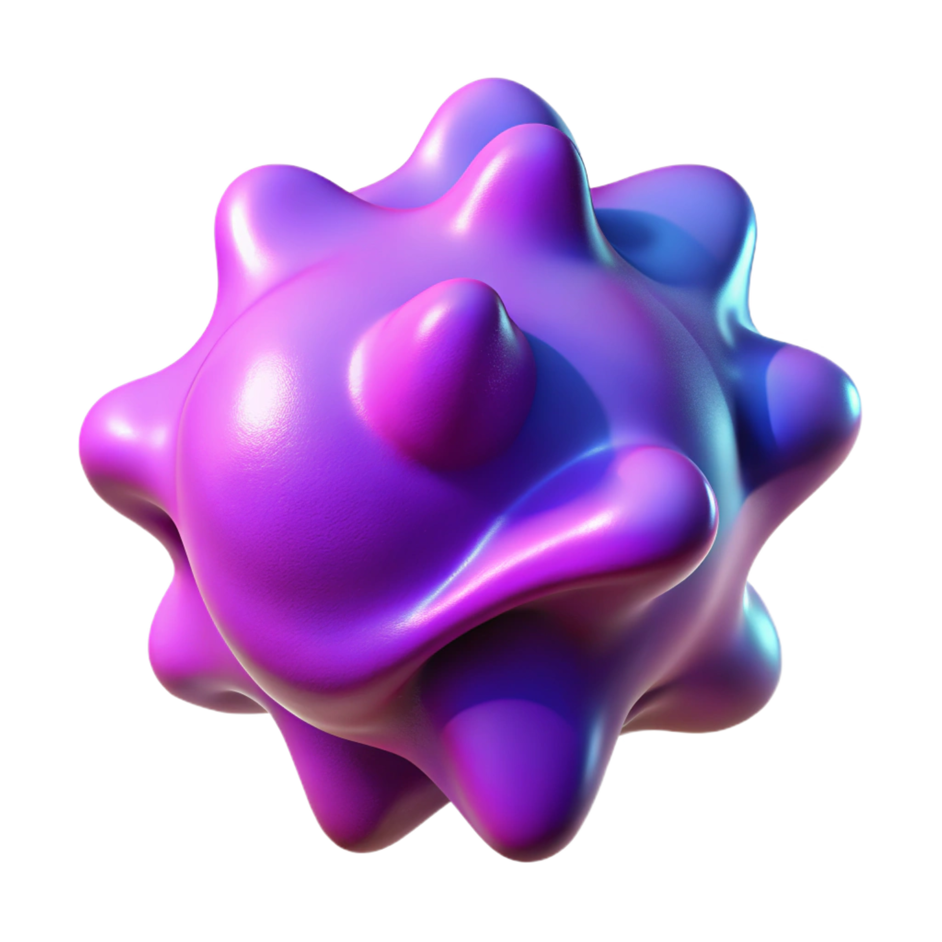 Hypnotic Elegant Concept Art Style Isolated Cutout Of A Single Pulsating Amorphous Blob Of