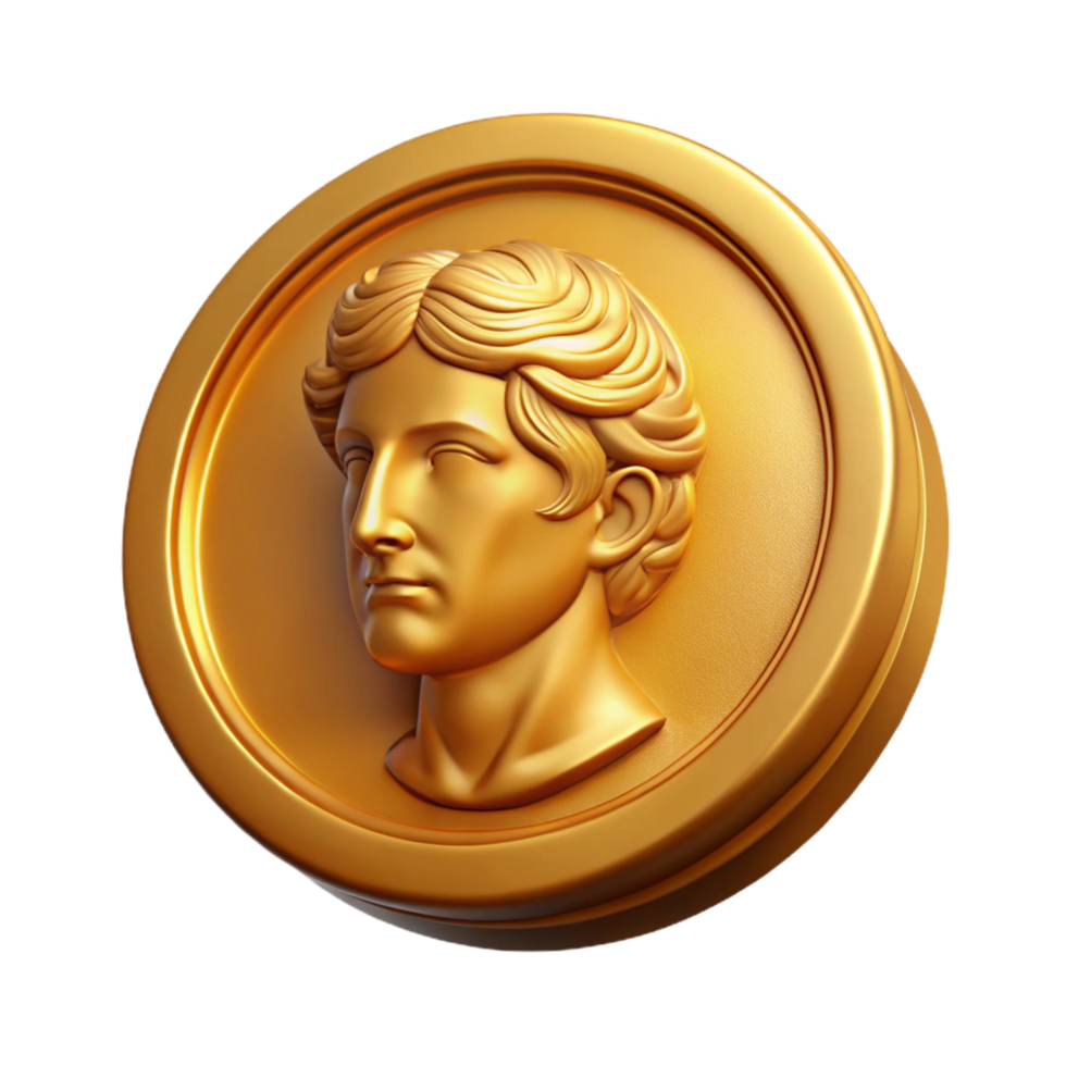 Spectacular Acclaimed Hyper Specific Professional Render Of A Single Ancient Coin Roman