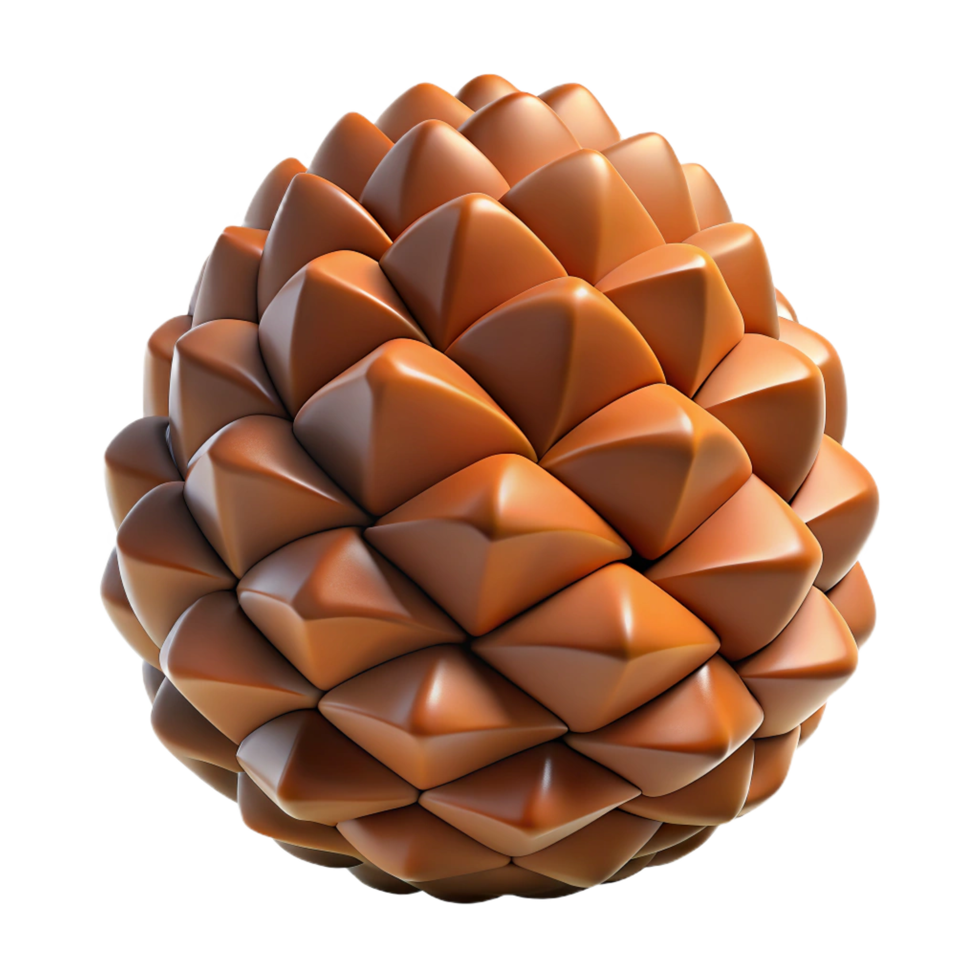 Dazzling Notable Hyper Specific Professional Render Of A Single Unopened Pine Cone With Tightly