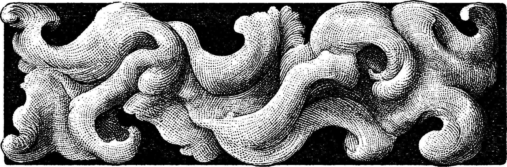 Abstract swirl pattern with engraved design for artistic decoration ...