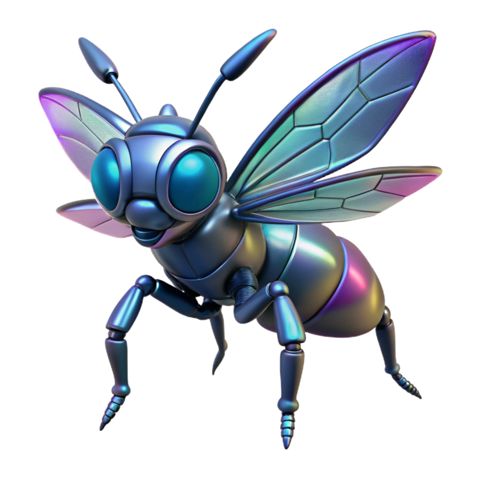 Inspired Modern Hyper Specific Concept Art Style Render Isolated Cutout Of A Robotic Insect