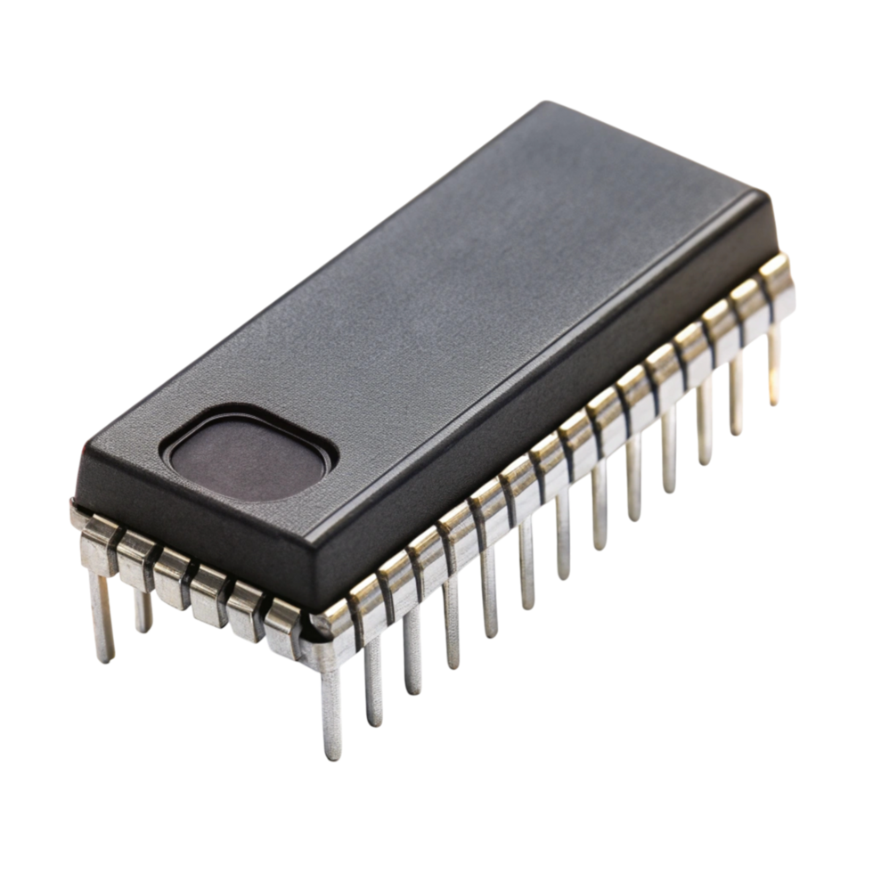 Detailed View Of An Eeprom Chip Highlighting Its Compact Design And Application In Advanced